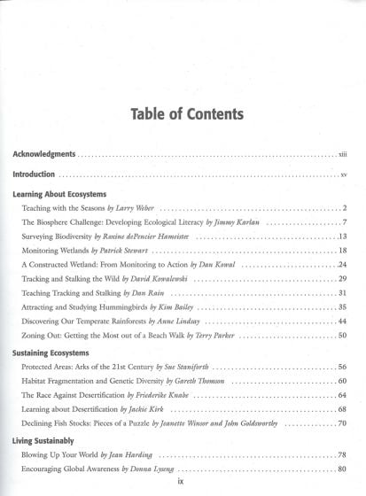 Teaching Green: The Middle Years, Hands-On Learning in Grades 6-8