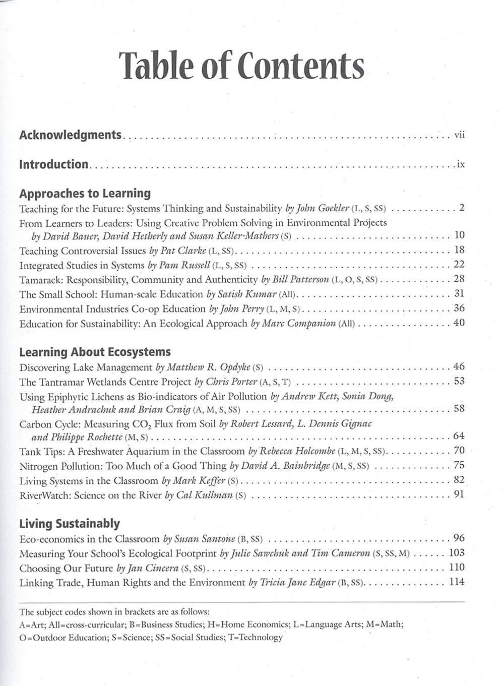 Teaching Green: The High School Years, Hands-On Learning in Grades 9-12
